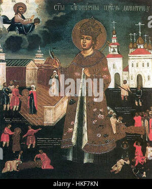 This painting depicts the tragic death of Tsarevich Dmitry, the ...