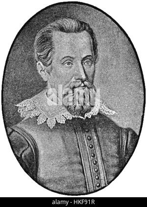 An artistic representation of Johannes Kepler, the renowned astronomer ...