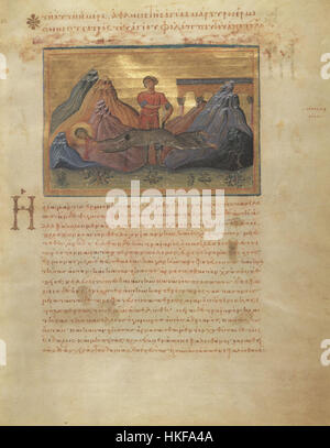 The *Menologion of Basil* is a Byzantine manuscript, and this detailed ...