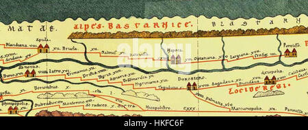 The 'Tabula Peutingeriana,' a Roman-era map, illustrates the ancient ...
