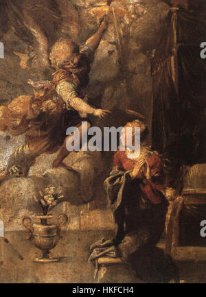 The Annunciation pietro faccini Stock Photo - Alamy