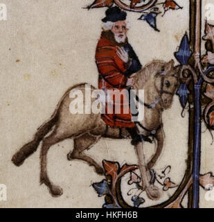 *The Franklin Ellesmere Chaucer* is an illuminated manuscript featuring ...