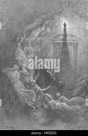 The 1884 illustration 'The Raven' by Gustave DorÃ© captures the eerie ...