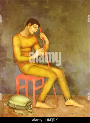 This artwork portrays a scene from the Parable of the Prodigal Son, a ...