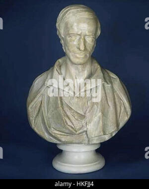 A bust of William Westall, an English artist and illustrator, known for ...