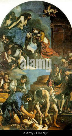 This 17th-century painting by Guercino depicts the Veil of Veronica, a ...