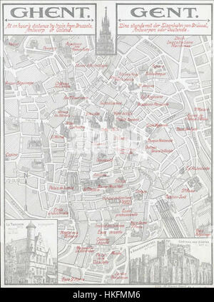 The 'Map of Ghent' by Nicholas Heins is a detailed 17th-century ...