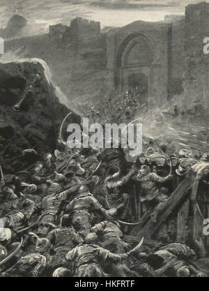 This painting depicts the dramatic fall of Constantinople in 1453 ...