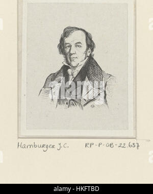 A portrait of Louis Moritz, painted by Johan Coenraad Hamburger ...
