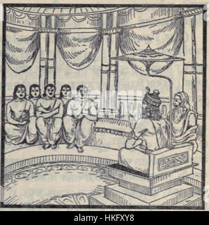 This painting depicts the moment from the Indian epic Mahabharata ...