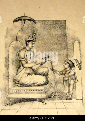 This artwork depicts the ten avatars of Hindu mythology at the Ellora ...