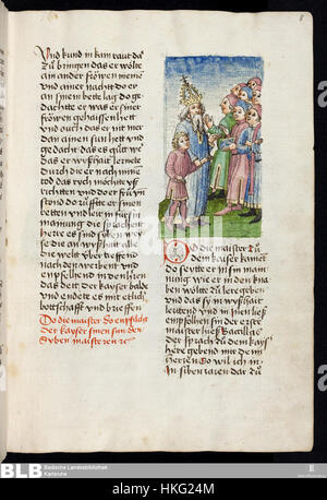 The 'Gesta Romanorum' manuscript, preserved in the Donaueschingen ...