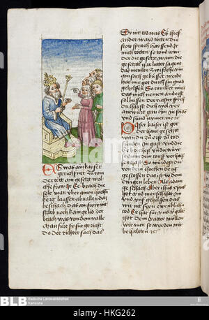 This manuscript illustration from the 'Gesta Romanorum' features a ...