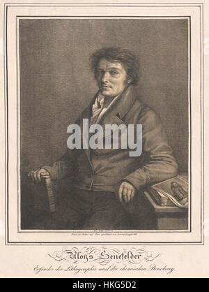 Aloys Senefelder inventor of lithography printing Stock Photo - Alamy