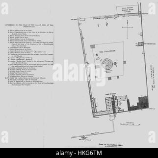 A detailed map of the old city of Jerusalem, highlighting its ancient ...