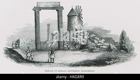 Temple of Apollo Didymaeus, Branchidae Allan John H 1843 Stock Photo ...