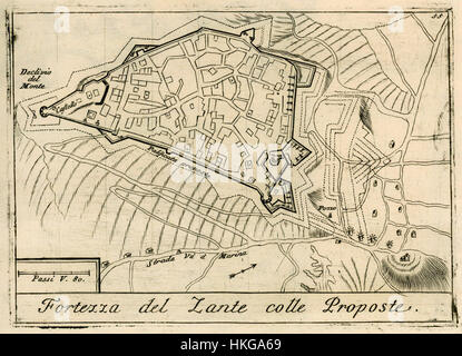 A 1688 map by Vincenzo Coronelli, titled 'Corinto veduto a Ponente ...