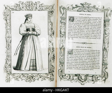 This 1860 portrait by Cesare Vecellio, featuring Donna Mitilena ...