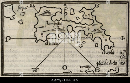 This 1547 map by Benedetto Bordone is one of the early Renaissance ...