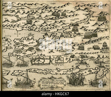 This historical map illustrates Dalmatia and its surrounding areas ...
