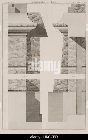 Architectural drawings by Stuart James & Revett Nicholas, detailing the ...