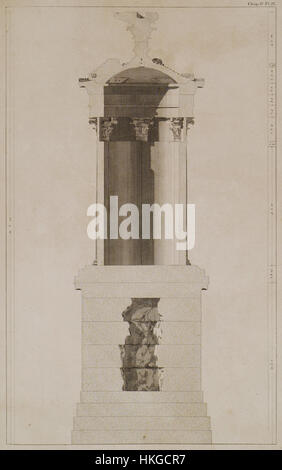 The section - Stuart James & Revett Nicholas - 1762 Stock Photo - Alamy