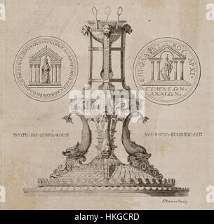 This 1762 artwork by Stuart James and Nicholas Revett depicts a section ...