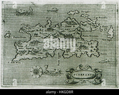 This 1620 map, created by Tomaso Porcacchi, depicts the Hebrides and ...