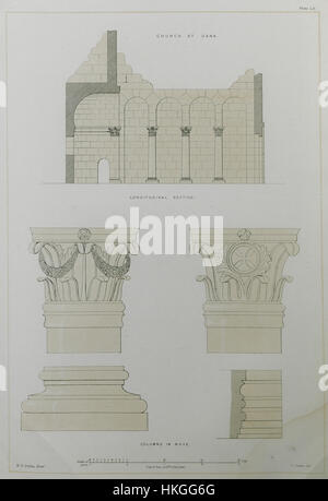 This architectural drawing shows the longitudinal section of the ...