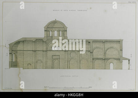 Mosque of Orta Hissar Djamasi Trebizond Longitudinal section Texier ...