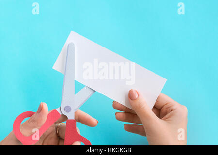 Scissors Paper Ideas Inspiration Style Art Concept Stock Photo - Alamy
