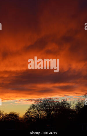 Spectacular Sunset in Burnley Lancashire England Stock Photo - Alamy