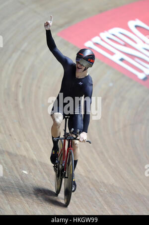 Daniel Bigham of Brother NRG Driverplan before winning the Men's ...