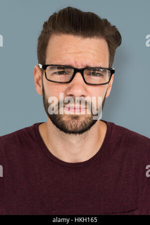 Man Adult Sad Frowning Concept Stock Photo - Alamy