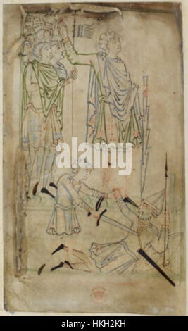 Tiberius Psalter f8v Stock Photo - Alamy