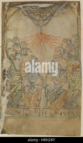 This illuminated psalter features intricate designs and religious text ...