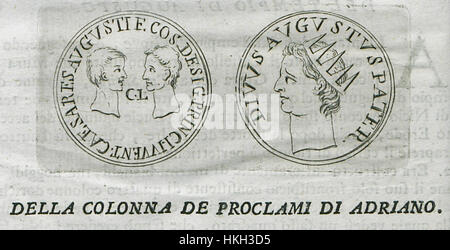 Portraits of Augustus, Gaius and Lucius Fanelli Francesco 1695 Stock ...