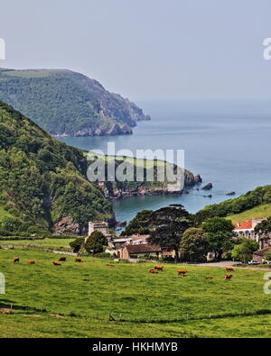 Lee Abbey, Lynton, Devon Stock Photo - Alamy