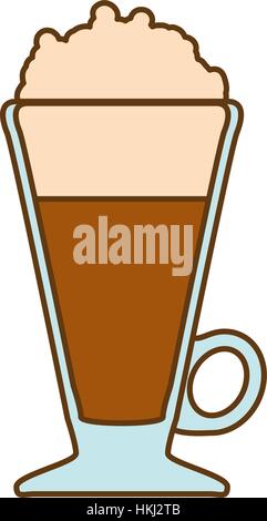 Brown frappe glass icon design, vector illustration Stock Vector Image ...