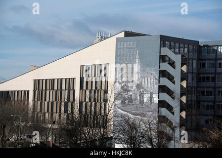 Mural on the Graham Hills Building of Strathclyde University Glasgow ...