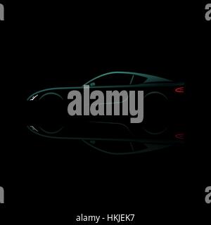 Green car on black background icon Stock Vector Image & Art - Alamy