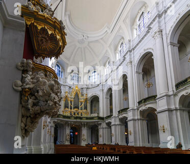 Dresden: Catholic Church (Cathedral), , Sachsen, Saxony, Germany Stock ...