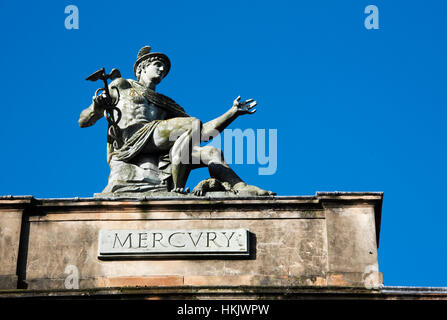 Statue of Mercury, Roman God of shopkeepers, Italian Centre, Glasgow ...