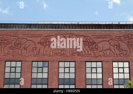 Engravings in the brickwork of the Bio Labs Building, Harvard Biology ...