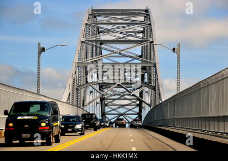 Sagamore Bridge over the Cape Cod Canal, Bourne, Barnstable County ...
