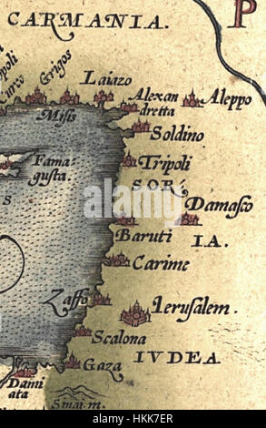A 1572 map of Europe by cartographer Abraham Ortelius, depicting the ...