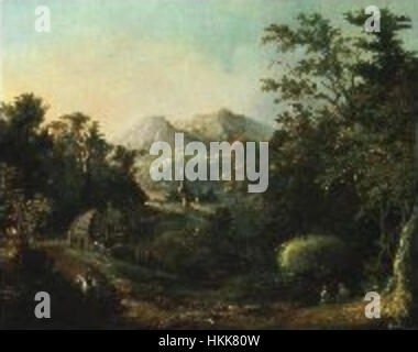 Charles Codman’s 1832 painting 'Landscape with Farm and Mountains ...