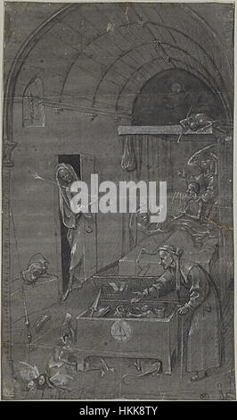 This artwork is an interpretation of a piece by Jheronimus Bosch, known ...
