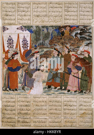 This 14th-century folio from the Shahnama by Abu'l Qasim Firdausi ...