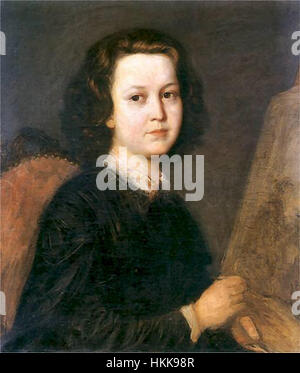 Polish: Portret malarki Józefiny Geppert Portrait of a paintress ...